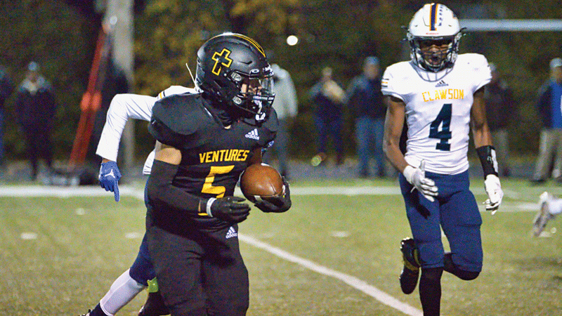 Bishop Foley continues historic season, beats Clawson 49-7