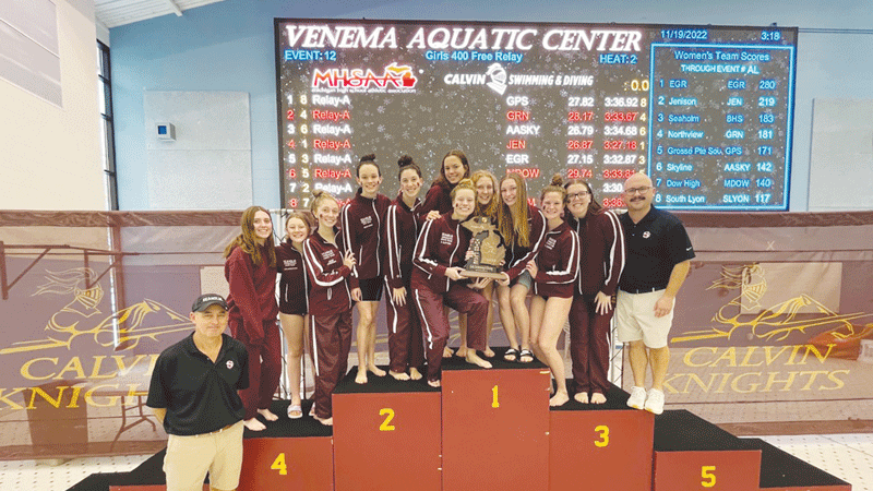 Seaholm girls swim earns third at state finals