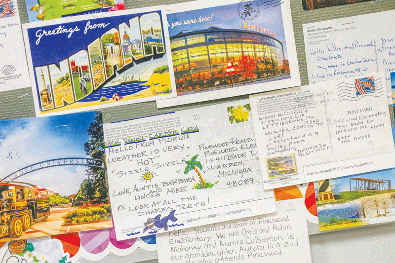 Postcard project has Pinewood students ‘Read Across America’
