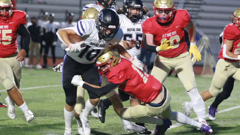 Troy Athens edges Royal Oak 38-37 in overtime thriller