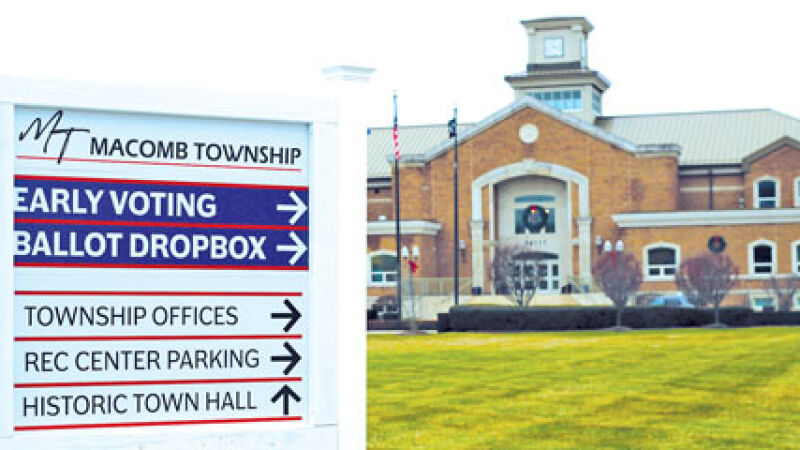 Macomb Township Board of Trustees approve election signage
