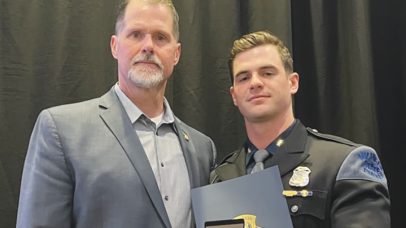 MSP trooper with Fraser roots honored with Medal of Valor