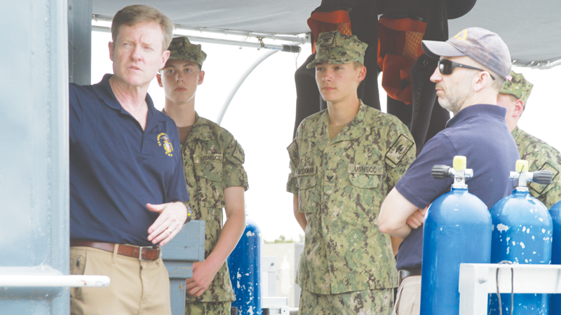 Sea Cadets meet with director before archeology expedition