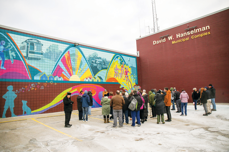 Center Line mural celebrates the past, present and future