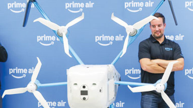 Amazon unveils Prime Air drone delivery service in Hazel Park